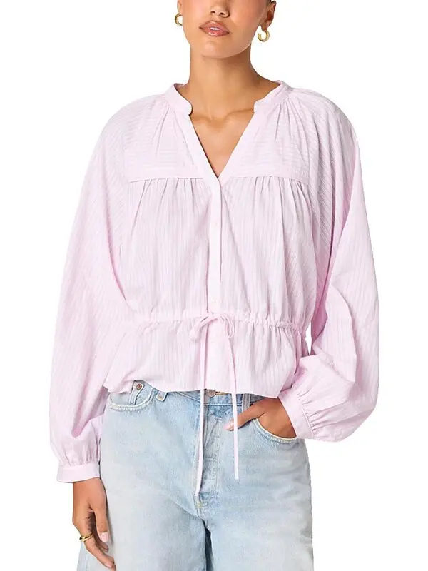 Astr The Label Jessalyn Top - Pink Stripe