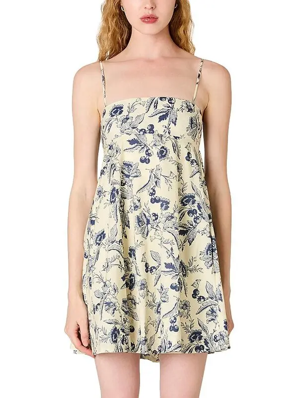NIA Girasol Floral Mini Dress - Navy