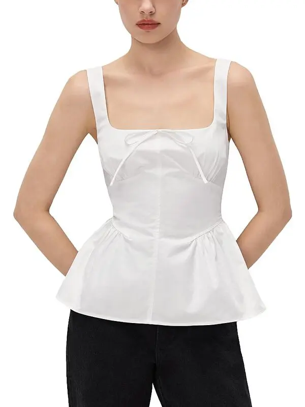 ELODIE THE LABEL Halen Top - White