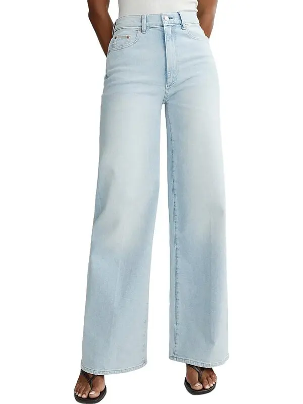 DL1961 Hepburn High-rise Wide-leg Jeans - Lazy Sunday