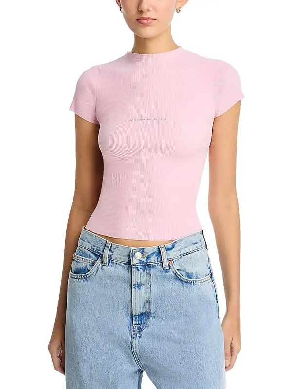 Alexander Wang Logo Tee - Light Pink
