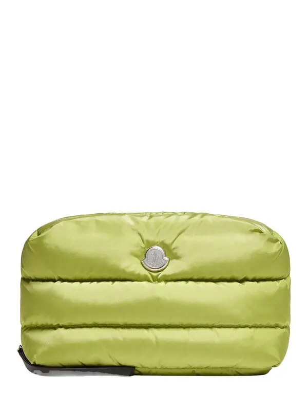 Moncler Caradoc Quilted Beauty Case - Green