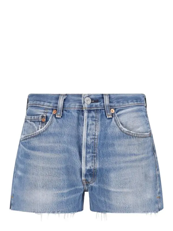 RE/DONE X Levi's Denim Shorts - Blue