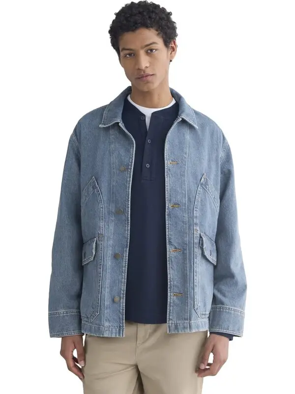 Everlane Relaxed Denim Barn Jacket - Robbins Indigo