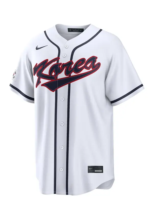 Nike Hyeseong Kim Korea National Baseball Team 2026 World Baseball Classic Stadium Jersey - White