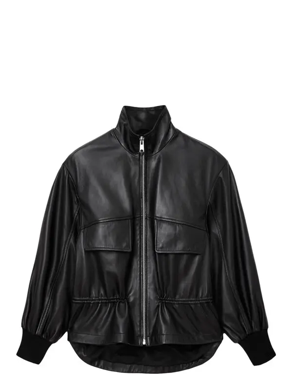 ALLSAINTS Flor Leather Biker Jacket - Black