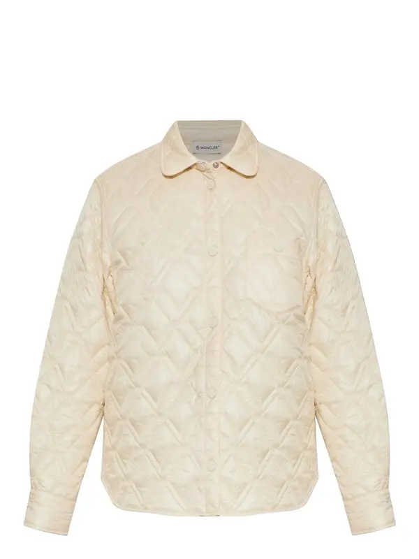 Moncler Quilted Shirt Jacket - White