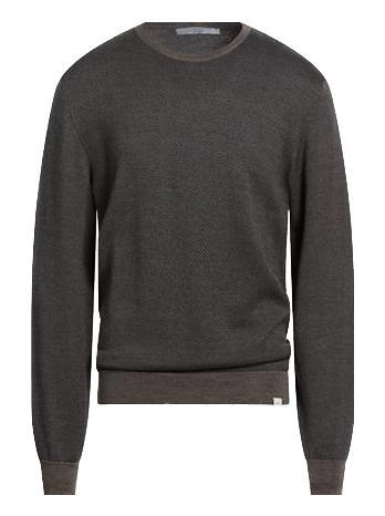 LIU •JO MAN Merino Wool Crewneck Sweater - Grey