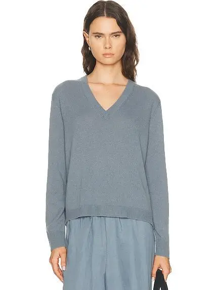 Jenni Kayne Flynn Cashmere V-neck Sweater - Seaside