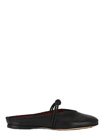 Bottega Veneta Leather Ballerina Mule - Black