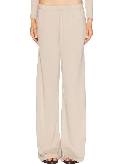 Enza Costa Supima Cotton Soft Everywhere Pant - Stone