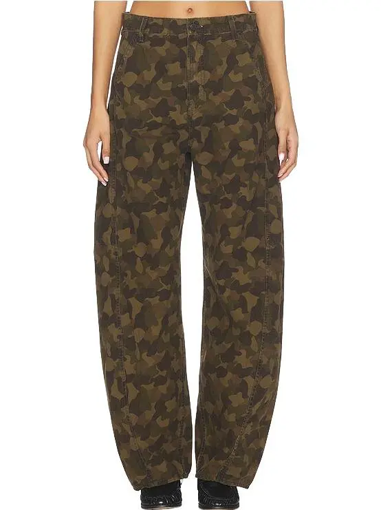 GRLFRND Harvey Twisted Carpenter Pants - Bubble Camo