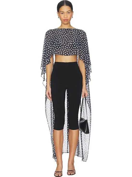 Majorelle Lita Top - Black Polka Dot