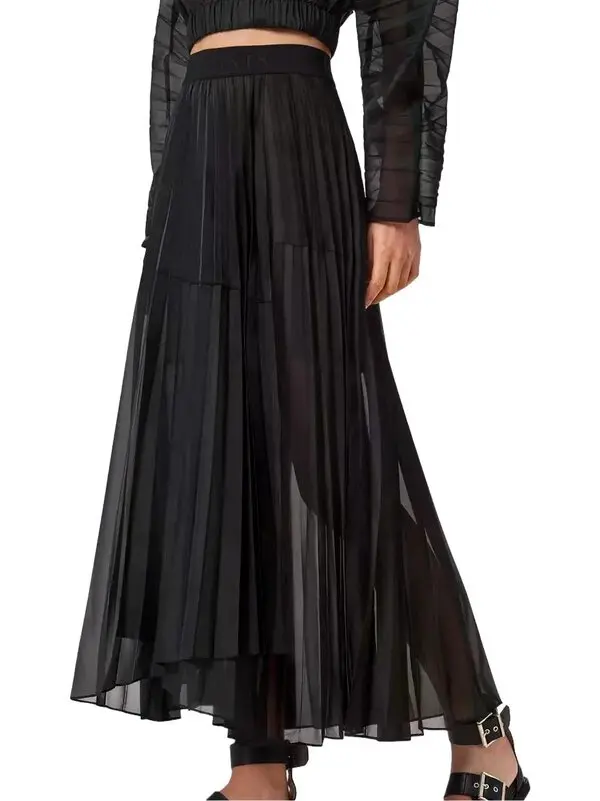 ALLSAINTS Micaela Pleated Skirt - Black