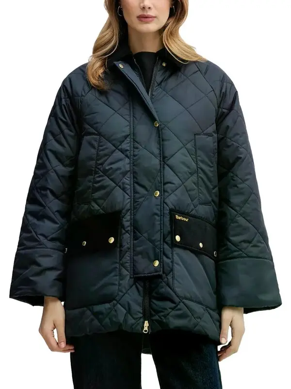 Barbour Quilted Corduroy Pocket Jacket - Blue