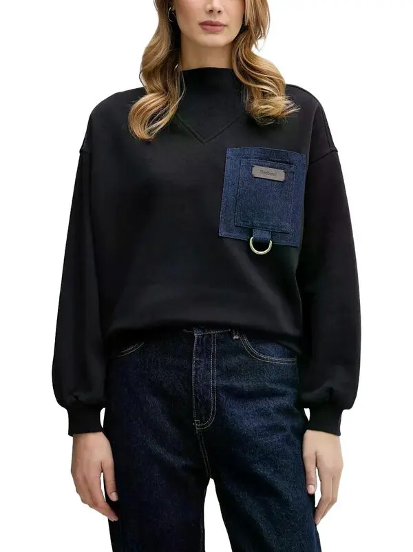Barbour Denim Pocket Sweater - Black