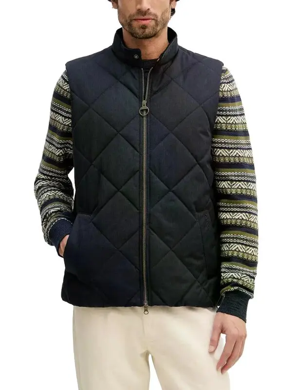 Barbour Quilted Zip-up Gilet - Blue