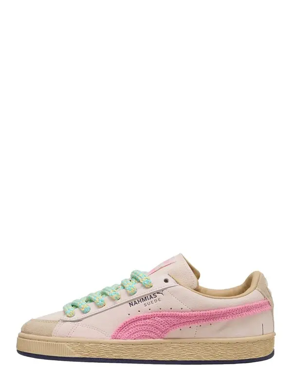 PUMA X Nahmias Suede Crochet Sneakers - Jasmine Flower/pink Pixel/canvas
