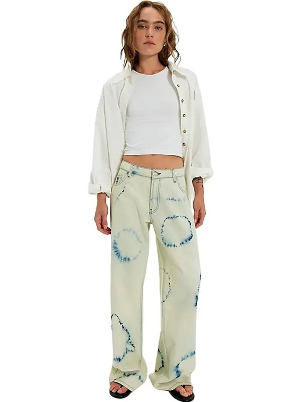 ONETEASPOON Revival Tie-dye Low-rise Jeans - Tie Dye Dream