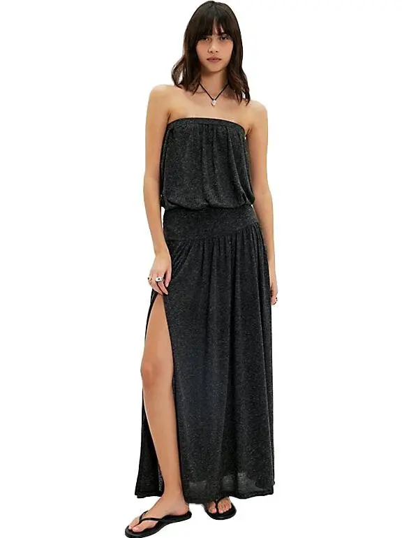 Free People Strapless Maxi Dress - Black