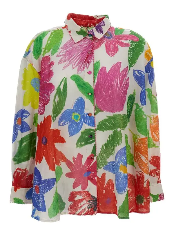 Pero Floral Print Shirt - Multicolor