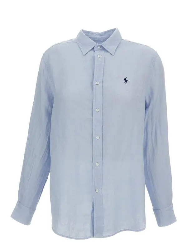 Polo Ralph Lauren Linen Shirt - Sky Blue