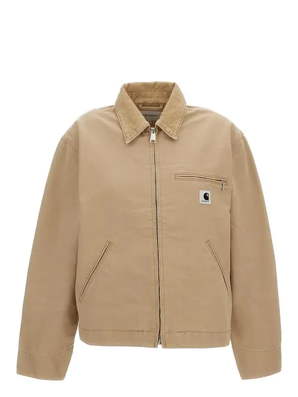 Carhartt Work In Progress Cotton Canvas Detroit Jacket - Beige