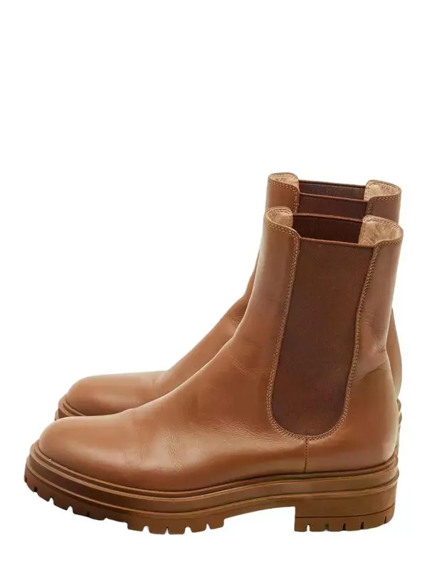 GIANVITO ROSSI Leather Chelsea Boots - Brown