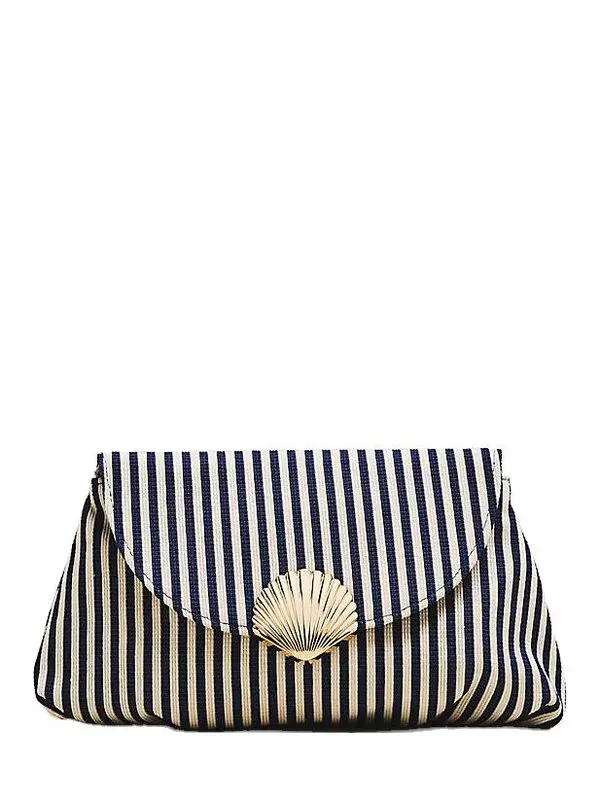 SHIRALEAH Nautical Clutch - Navy