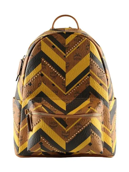 Mcm Stark Medium Backpack - Cognac