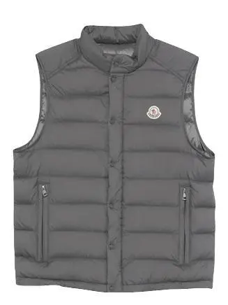 Moncler Barthe Stand Up Collar Vest - Thunderstorm