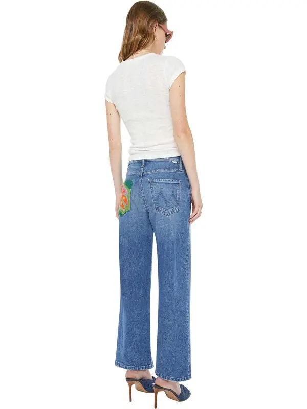 MOTHER The Dodger Ankle Wide-leg Jeans - Blue