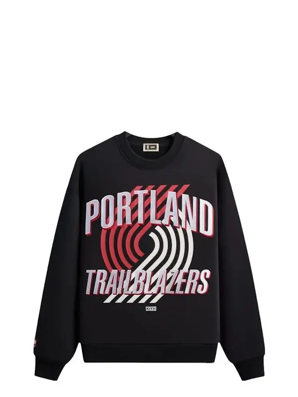 Kith Nba Allstar Portland Trail Blazers Nelson Crewneck Sweatshirt - Black