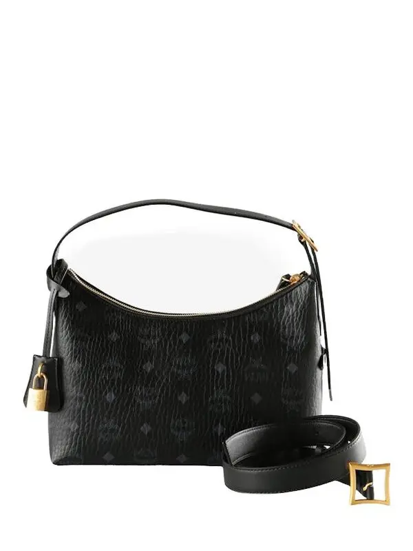 Mcm Aren Vi Small Hobo Bag - Black