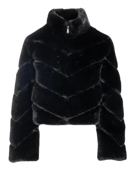 Generation Love Brianna Faux Fur Jacket - Black