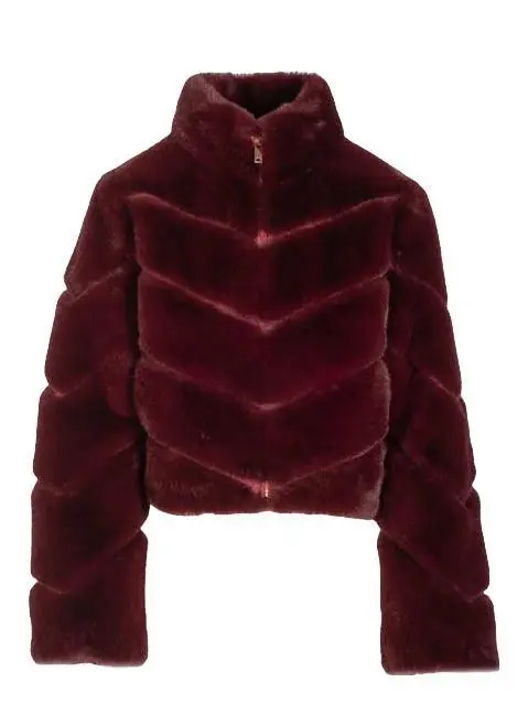 Generation Love Brianna Faux Fur Jacket - Red