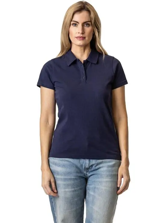 VOTTERA Organic Cotton Polo Shirt - Navy Blue