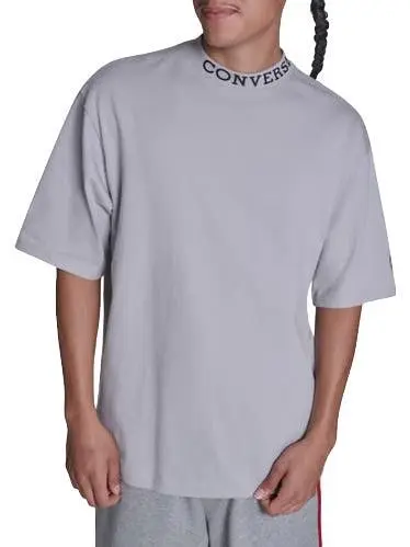 CONVERSE Gold Standard Mock Tee - Grey Area