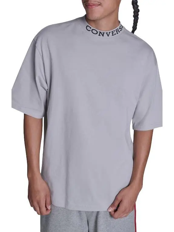 CONVERSE Gold Standard Mock Tee - Grey Area