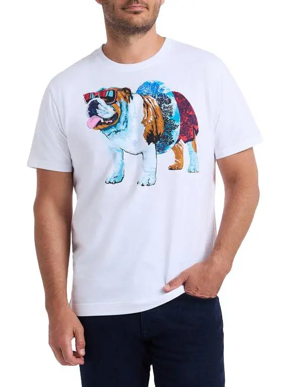 Robert Graham Jockey Club Graphic T-shirt - White