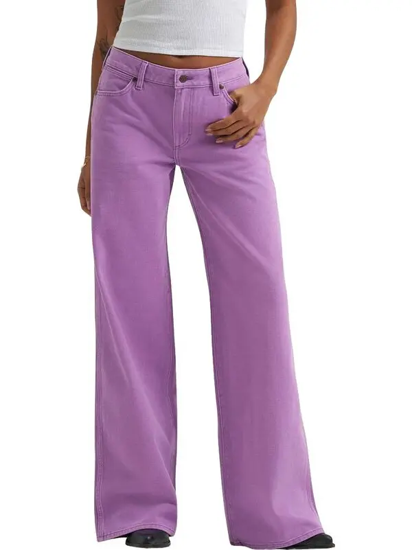Wrangler Worldwide Mid-rise Wide-leg Jeans - Bellflower