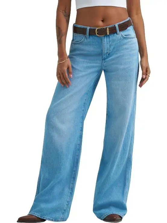 Wrangler Worldwide Mid-rise Wide Leg Jeans - Prairie Pathway