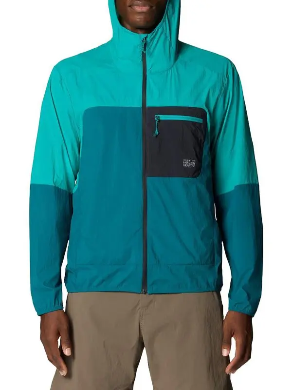 Mountain Hardwear Wind Veil™ Hooded Jacket - Jack Pine/blupernova