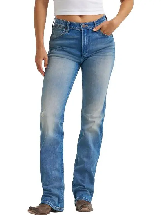 Wrangler Western Straight Leg Jeans - Driftwood Dusk