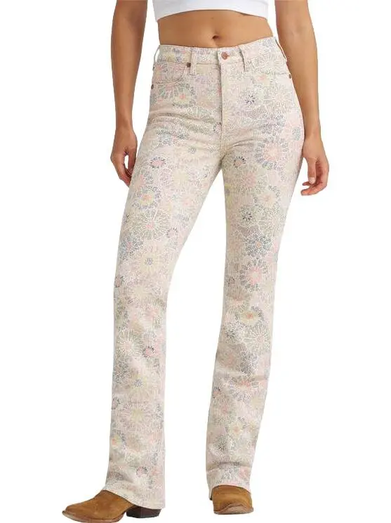 Wrangler Straight Leg Jeans - Firework Floral