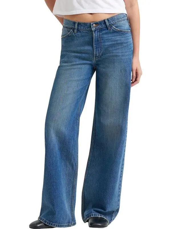Wrangler High Waist Wide Leg Jeans - Rhianon