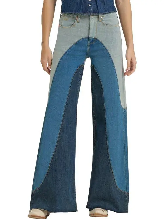 Wrangler Lainey Wilson Groovy Wide Leg Jeans - Denim