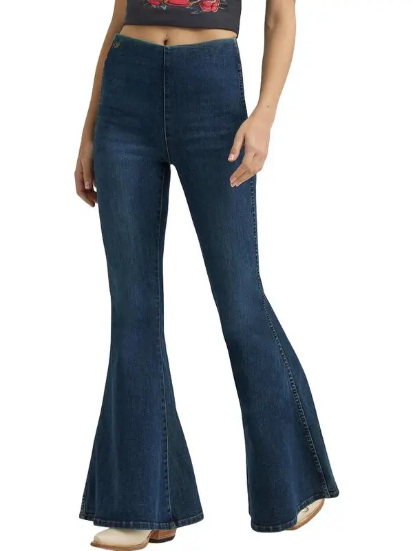 Wrangler Flare Leg Jeans - Dark