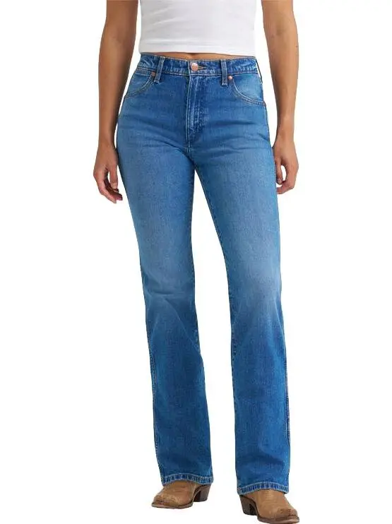 Wrangler Wrancher Bootcut Jeans - Caviar