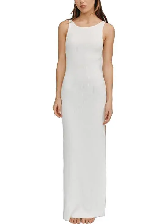 KATHRYN MCCARRON Carolina Maxi Knit Dress - White